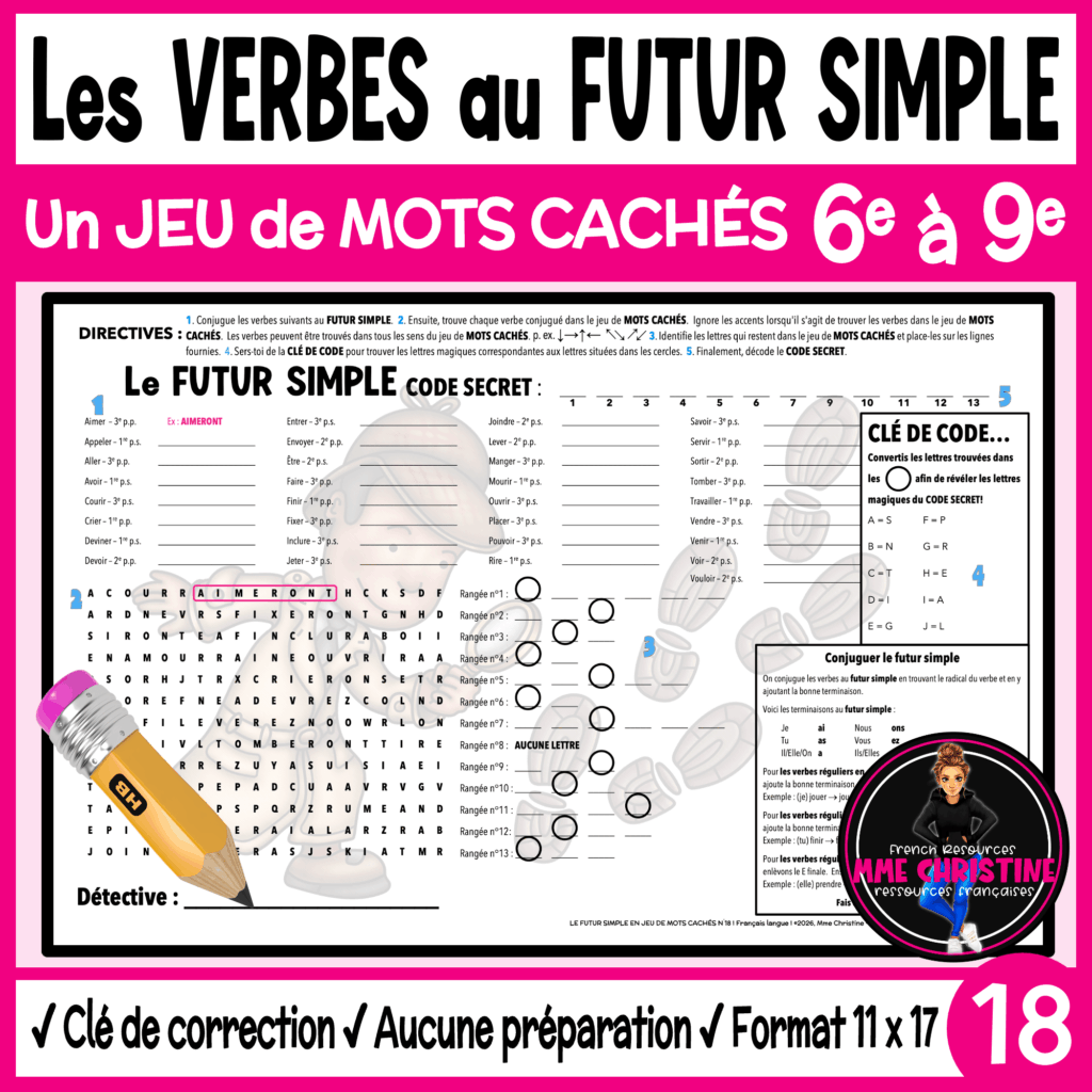 French Future Tense Bundle | Les verbes au futur simple | French Verb ...